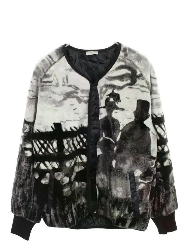 Dior X Peter Doig Fleece Jacket - Black