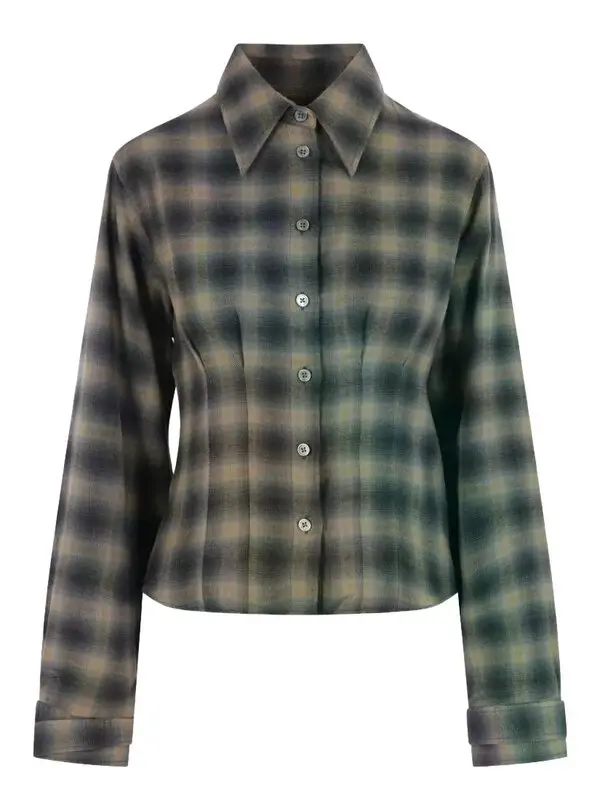 Our Legacy Envelop Check-print Flannel Shirt - Black