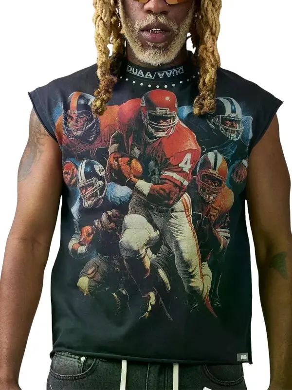 DUAA Squad Cutoff Sleveless T-shirt - Black