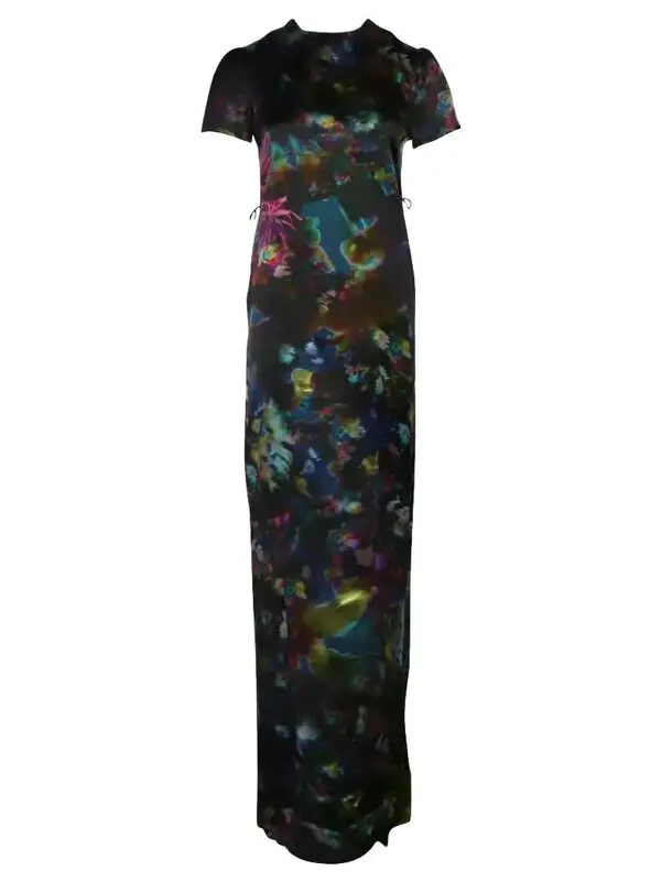 Erdem Aurelia Printed Maxi Dress - Black