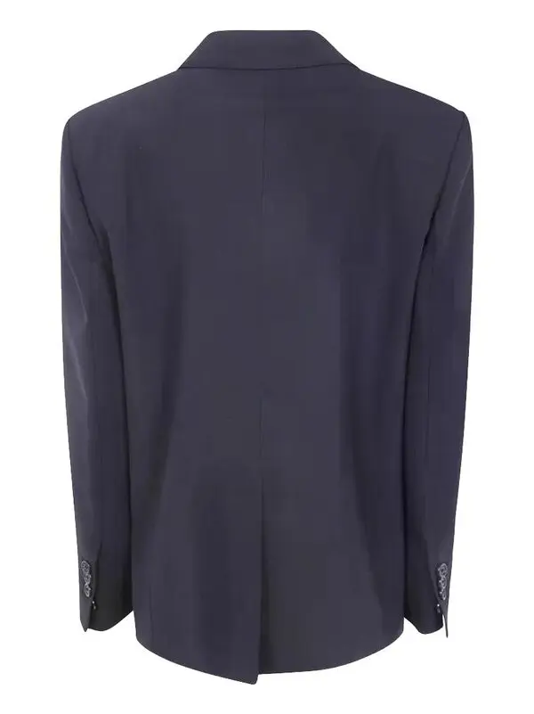 Dsquared2 Giacca In Lana Peak-lapel Single-breasted Blazer - Black