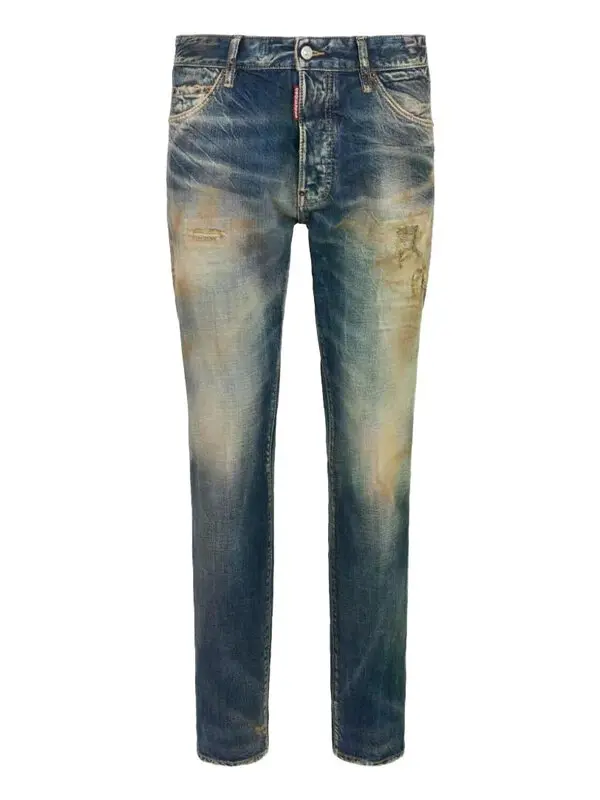 Dsquared2 Teddy Distressed Jeans - Blue