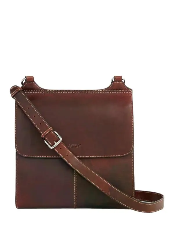 OSPREY Large Smithy Leather Crossbody Bag - Brown