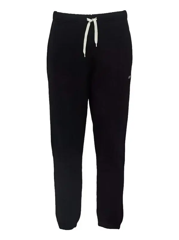 AUTRY Logo-embroidered Drawstring Track Pants - Black