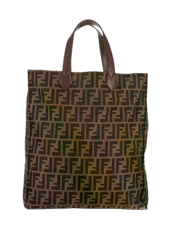 Fendi Zucca Canvas Tote Bag - Brown