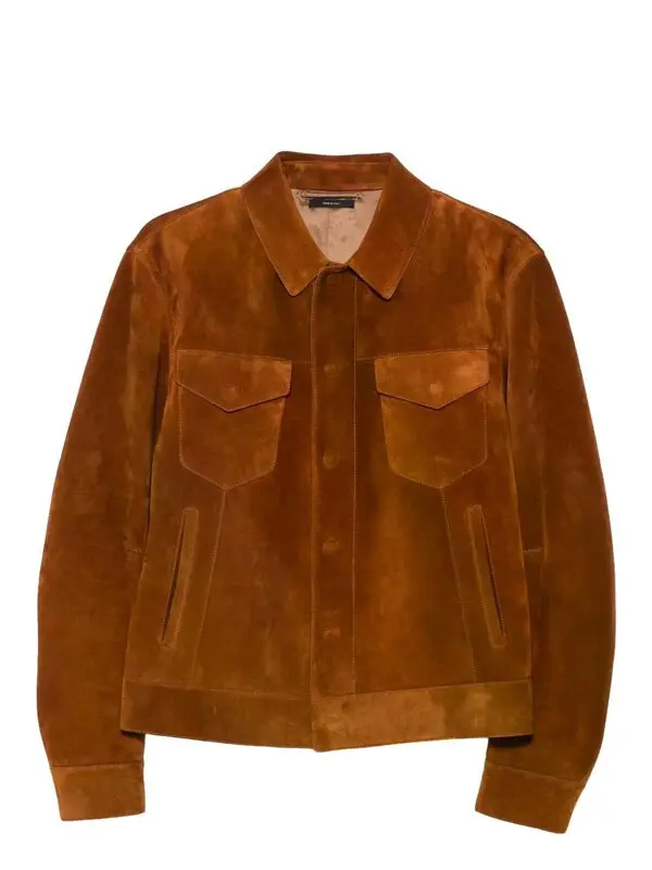 TOM FORD Suede Jacket - Brown