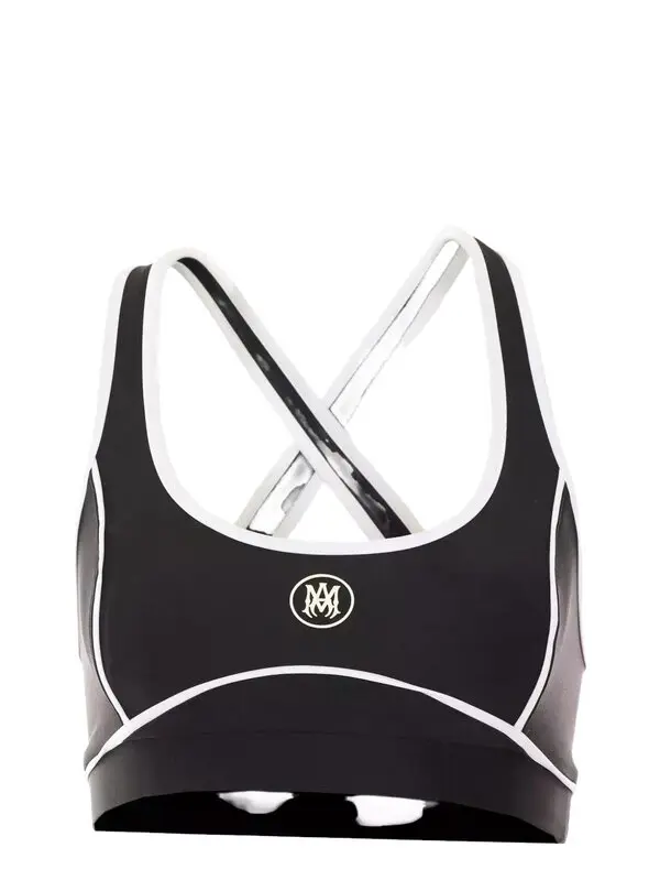 Amiri Ma Logo-detail Sports Bra - Black