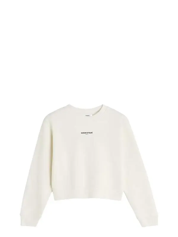 Maison Kitsuné Logo Print Sweatshirt - Neutrals