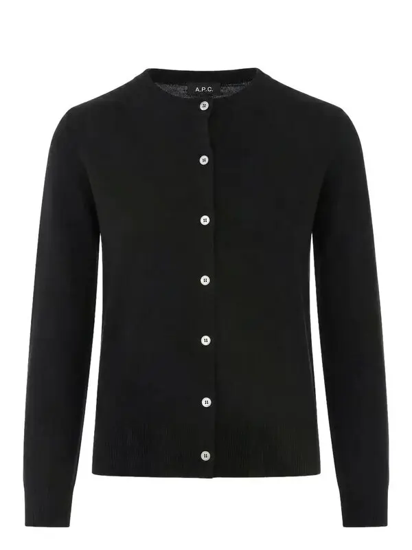 A.p.c. Marisa Embroidered Cardigan - Black