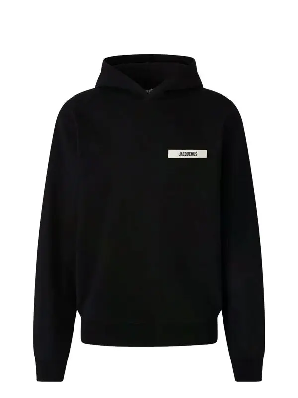 Jacquemus Logo-patch Hoodie - Black