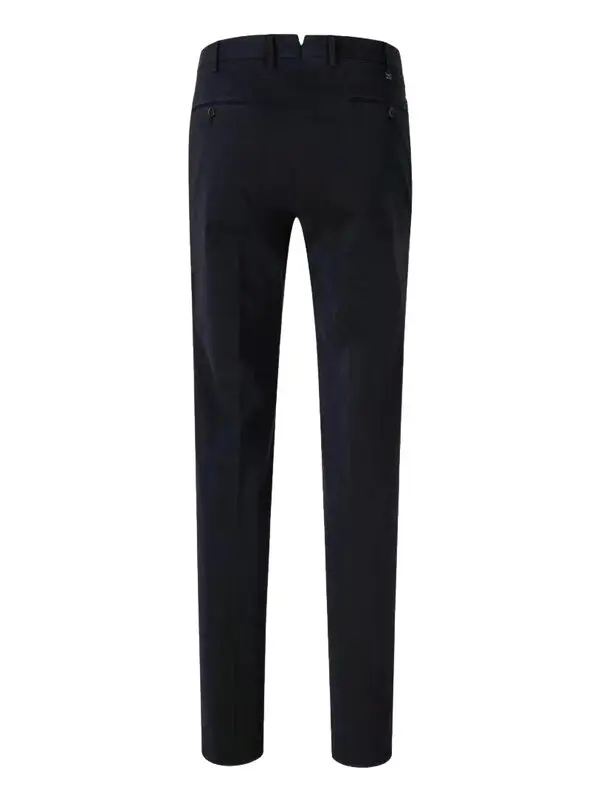 PT TORINO Logo-plaque Slim-fit Trousers - Blue