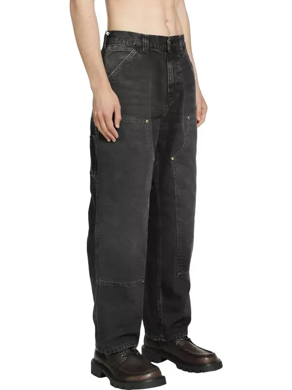Carhartt Work In Progress Straight-leg Double Knee Jeans - Grey