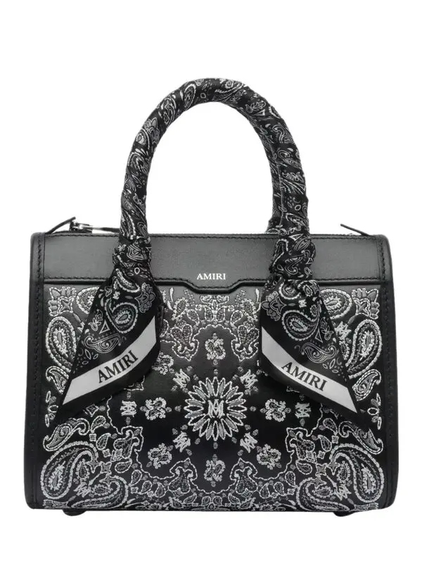Amiri Micro Bandana Tote Bag - Black
