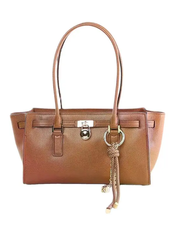 Michael Kors Hamilton Leather Satchel - Brown