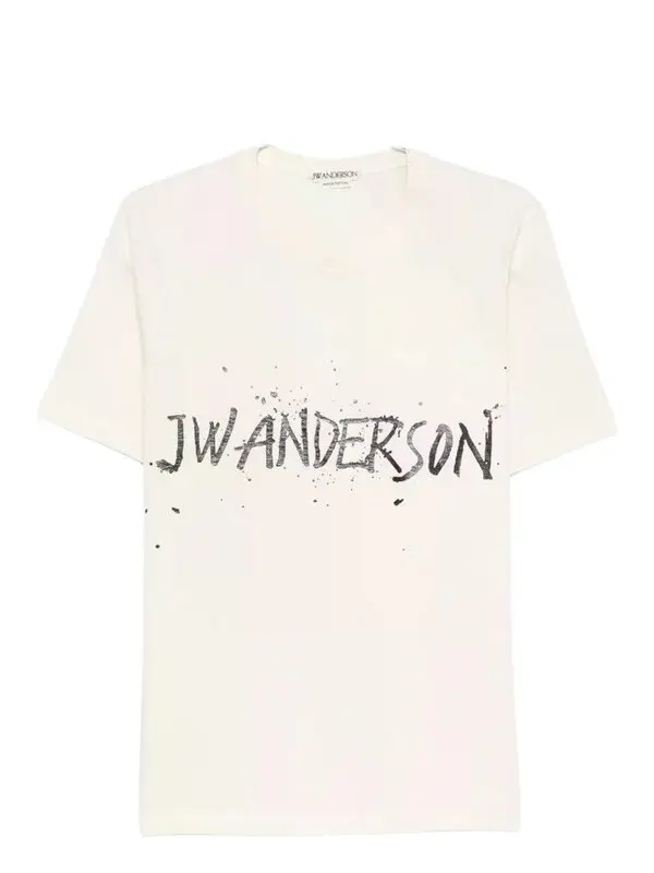 JW Anderson Logo-print T-shirt - Neutrals