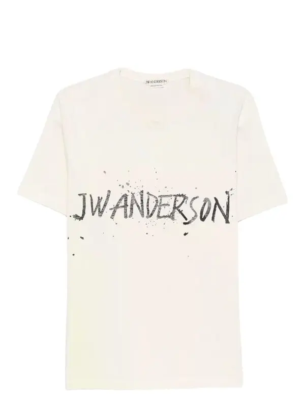 JW Anderson Logo-print T-shirt - Neutrals