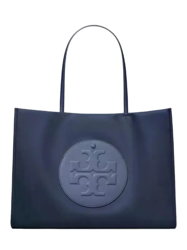 Tory Burch Ella Logo-patch Tote Bag - Blue