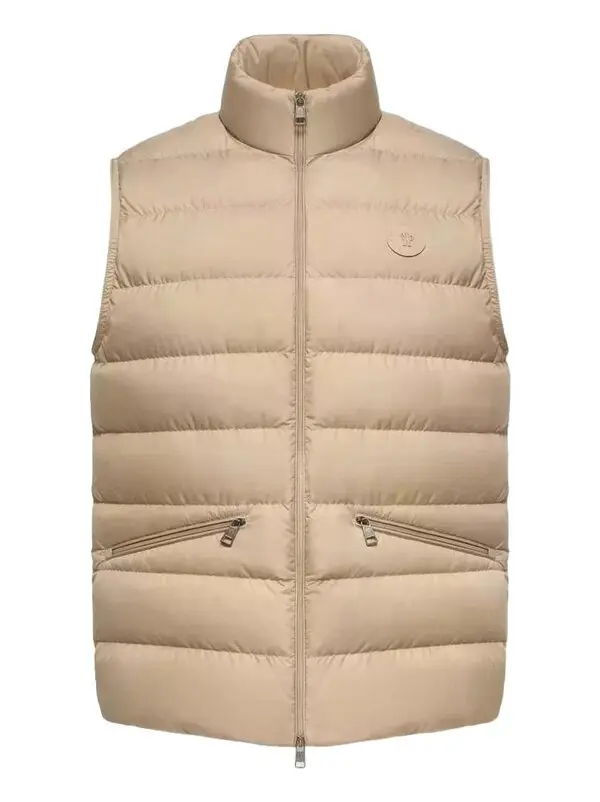 Moncler Quilted Padded Gilet - Neutrals