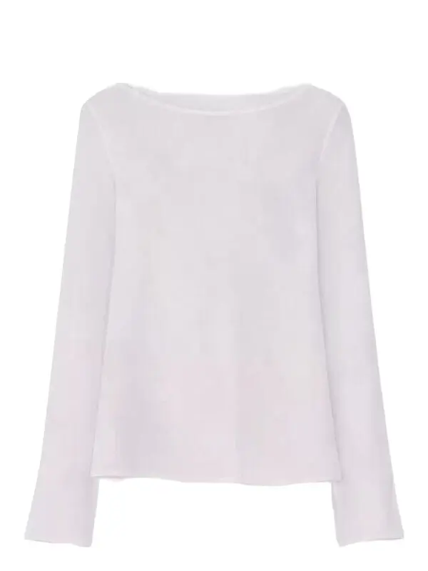 RIER Raw-edge Bias-cut Top - White
