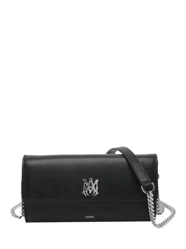 Amiri Logo Plaque Shoulder Bag - Black