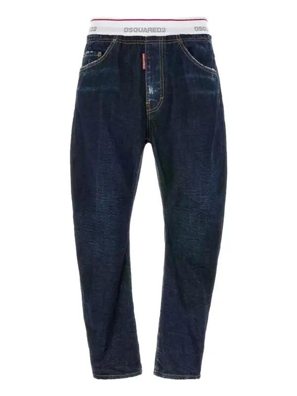 Dsquared2 Distressed Bro Jeans - Blue