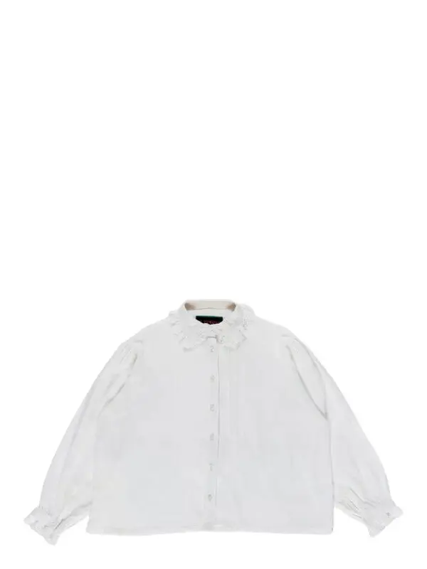 LA FETICHE Jane Broderie Pintuck Blouse - Neutrals