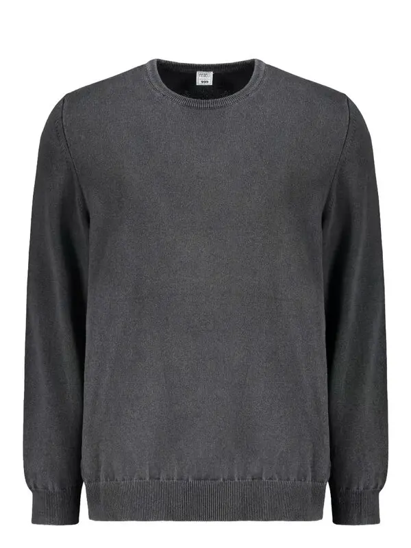 Fedeli Crew Neck Cashmere Sweater - Grey