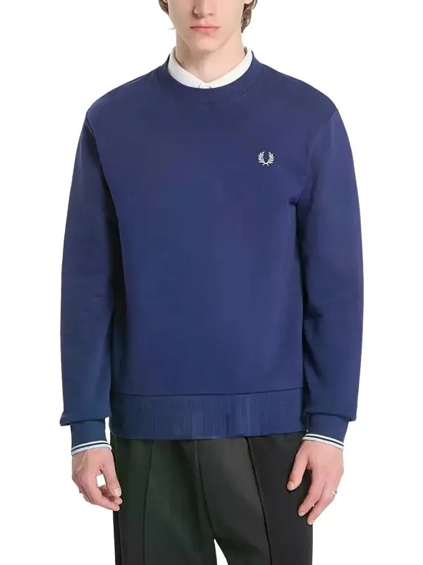 Fred Perry Logo-embroidered Sweatshirt - Blue