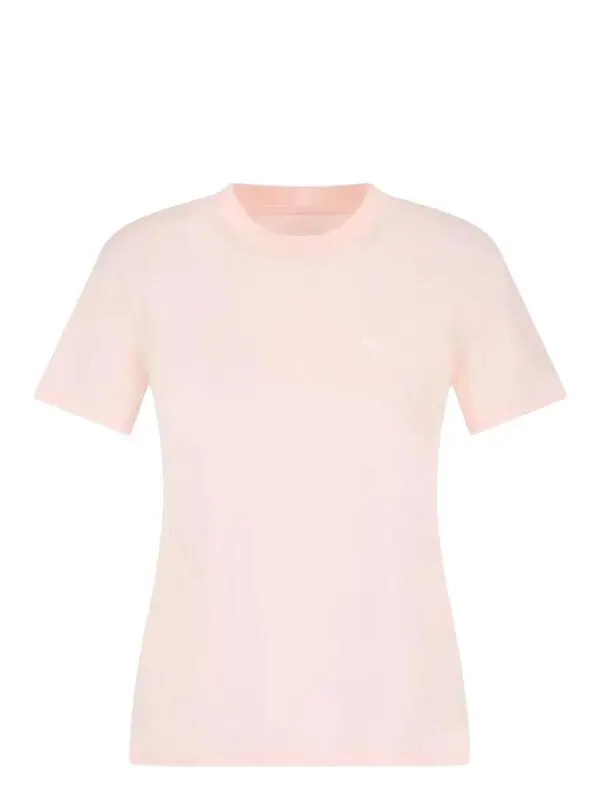 Armani Exchange Embroidered Short Sleeve T-shirt - Pink