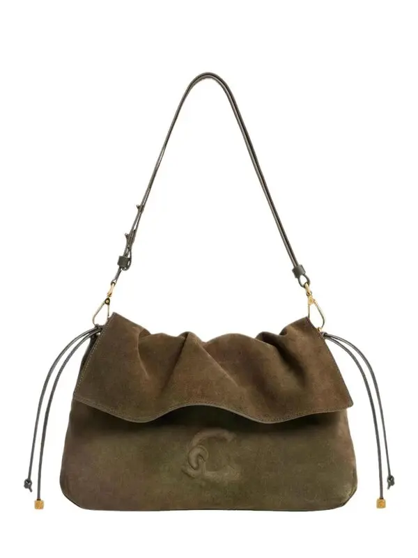 COCCINELLE Small Lidia Suede Shoulder Bag - Brown