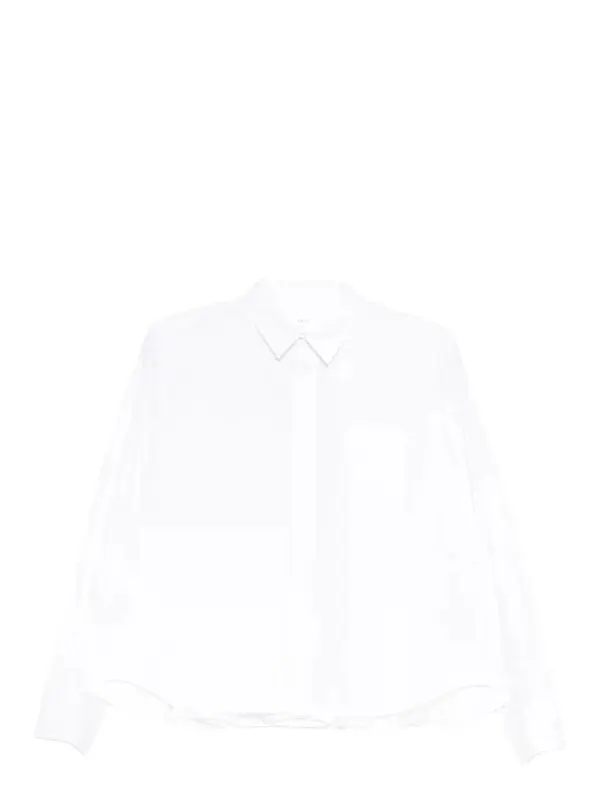 Sacai Button-up Poplin Shirt - White