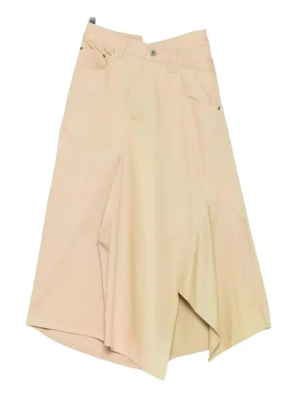 Loewe Asymmetric Skirt - Neutrals