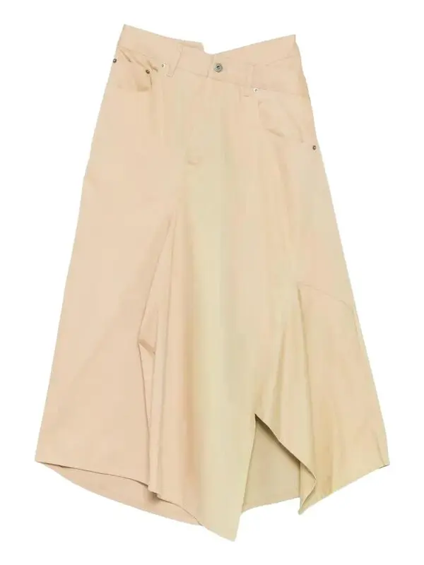 Loewe Asymmetric Skirt - Neutrals