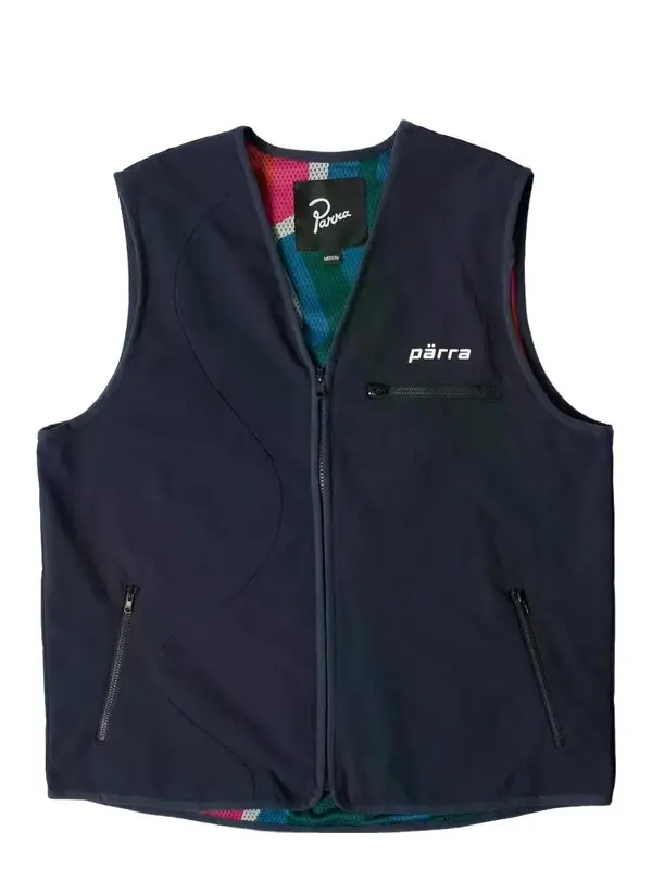 PARRA Wiggle Stones Gilet - Blue
