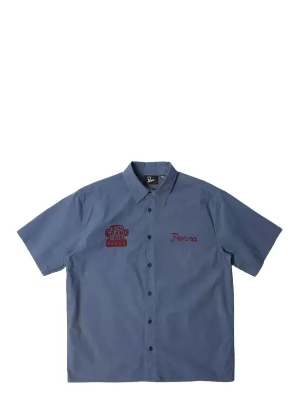 PARRA The Ends Books Short-sleeve Shirt - Blue
