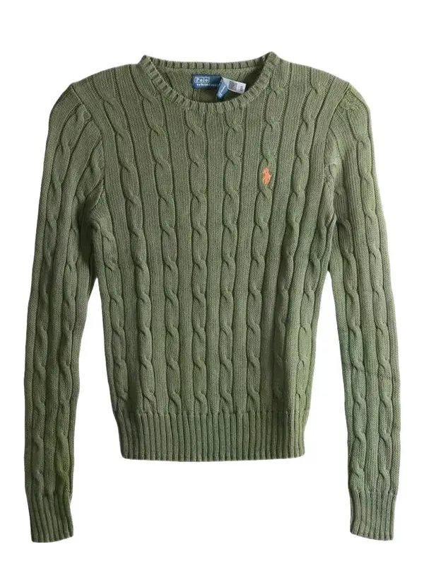 Polo Ralph Lauren Cable Knit Crew Neck Sweater - Green