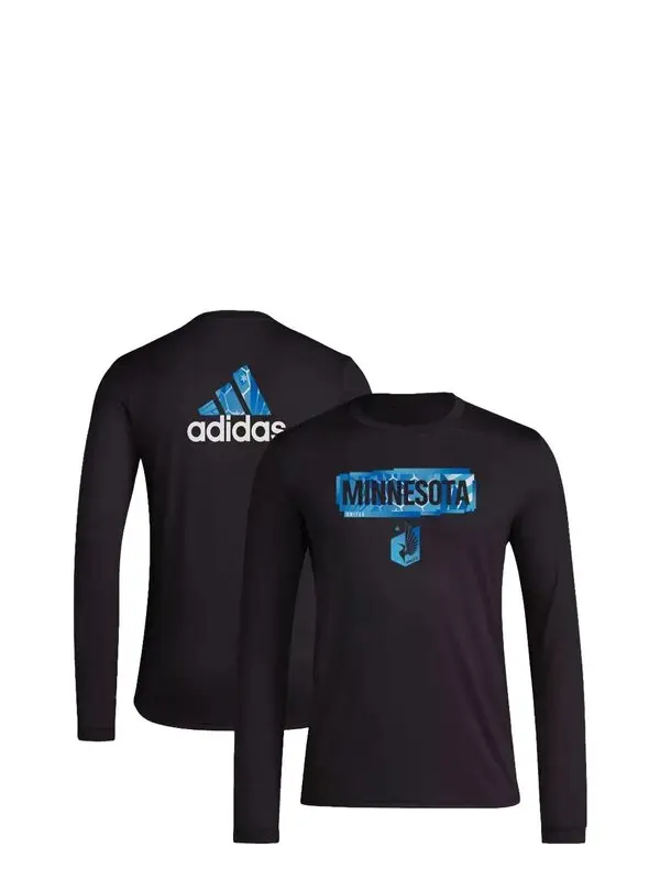 Adidas Minnesota United Fc Graphic Long Sleeve Shirt - Black
