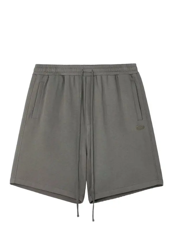 AFTERMATHS Logo-motif Drawstring Shorts - Green
