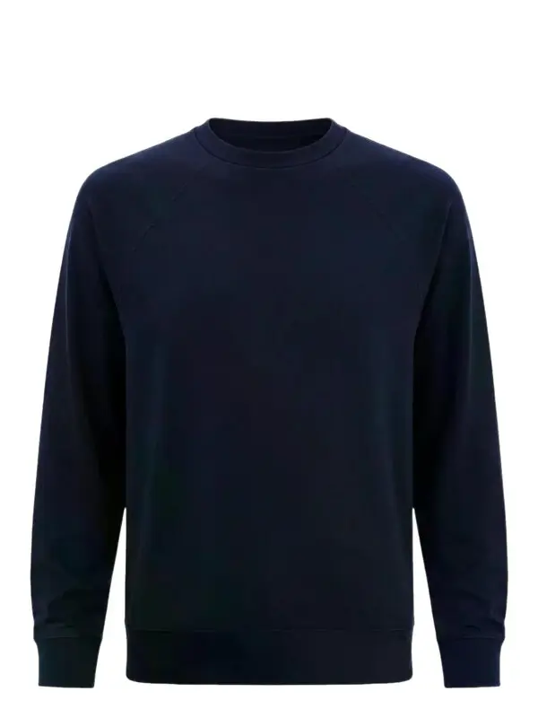 HANDVAERK Raglan Sleeve Crew Neck Sweater - Blue