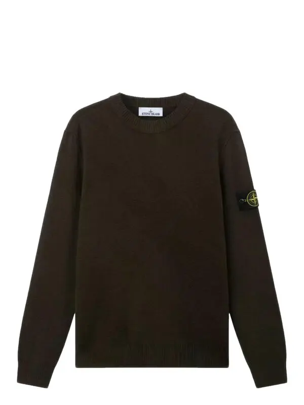 Stone Island Logo-patch Sweater - Brown