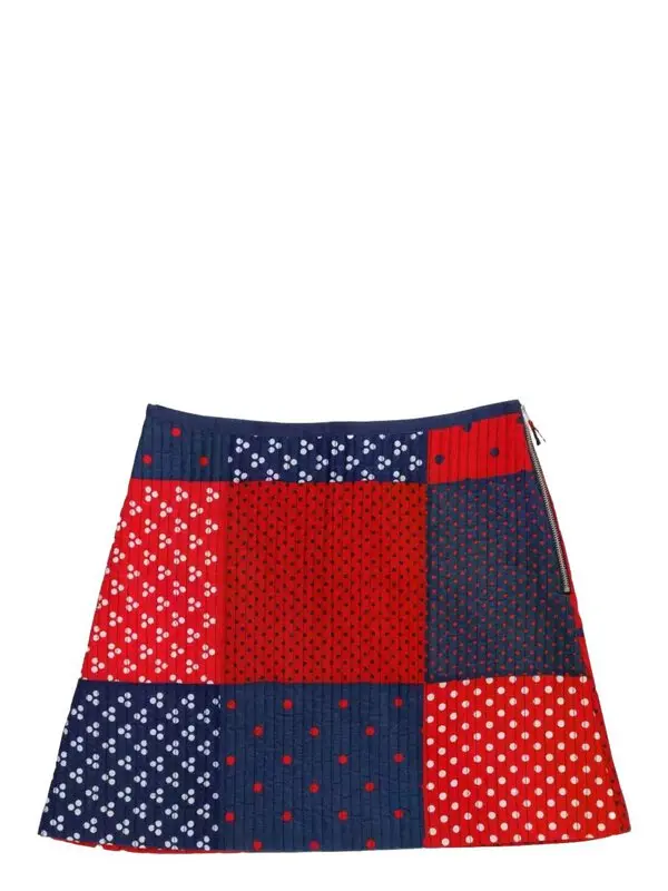 LA FETICHE Patchwork Mini Skirt - Red