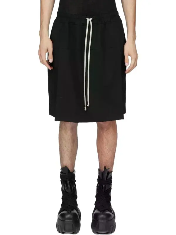 Rick Owens Drawstring Waistband Knee-length Shorts - Black