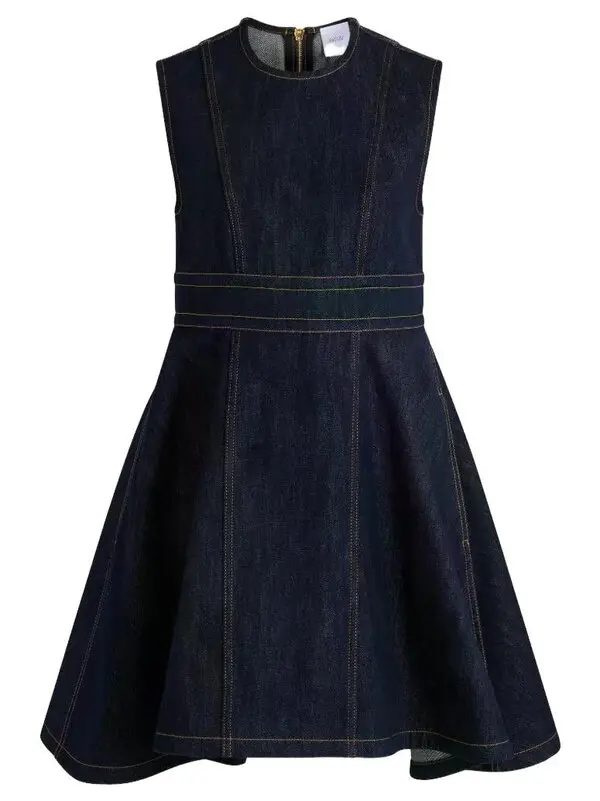 PATOU Mini Sleeveless A-line Dress - Blue