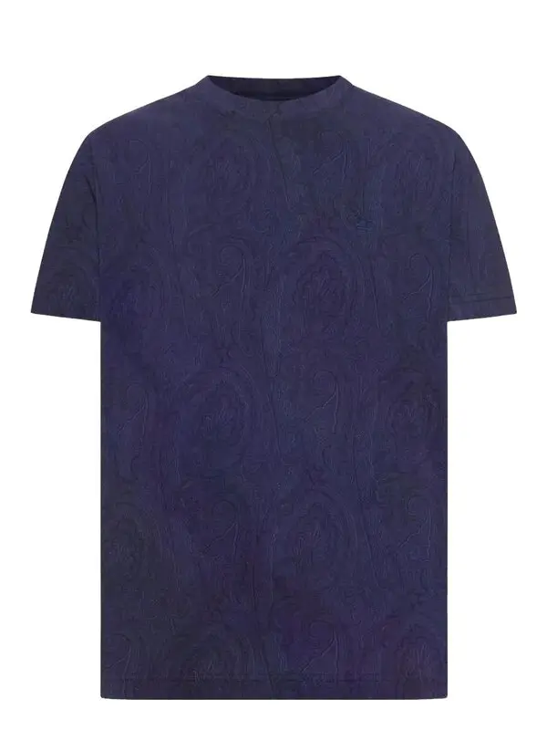 Etro Paisley-print T-shirt - Blue