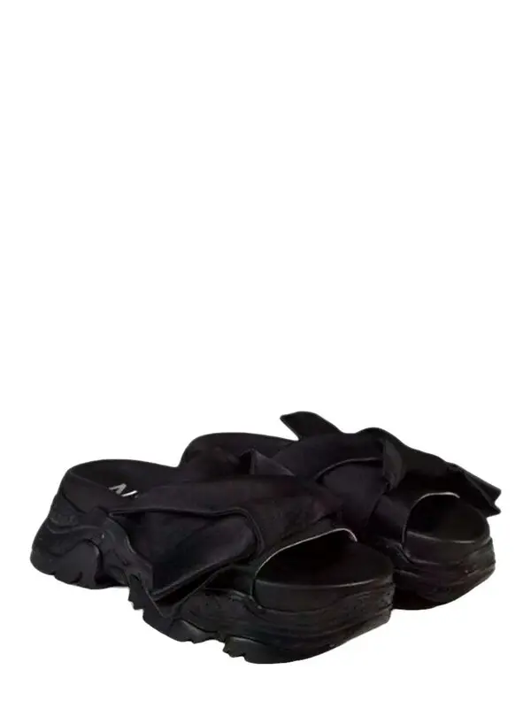 N°21 Bow Detail Chunky Sole Sandals - Black