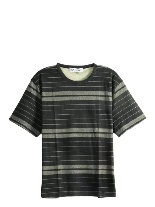 Our Legacy Stripe-print T-shirt - Black