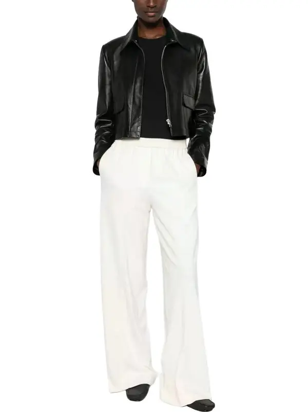 Peserico Elasticated-waistband Wide-leg Trousers - Neutrals