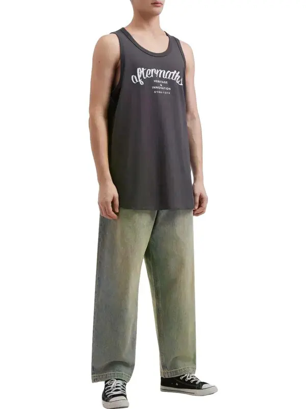 AFTERMATHS Logo-print Tank Top - Grey