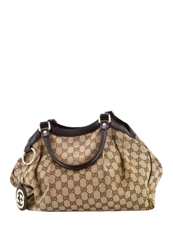 Gucci Sukey Gg Canvas Medium Tote Bag - Brown