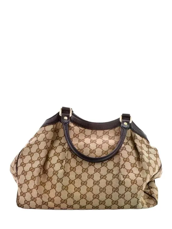 Gucci Sukey Gg Canvas Medium Tote Bag - Brown